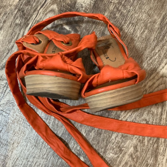 MTNG | Shoes | Mtng Lace Up Wedge Sandals | Poshmark